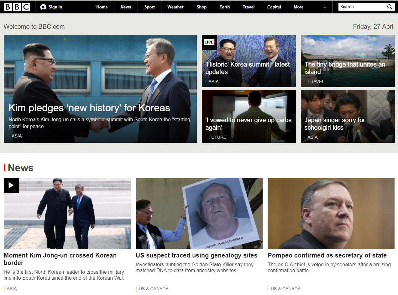 이 시간 현재 주요 외신 헤드라인 - CNN, BBC, 뉴욕타임즈, 워싱턴포스트, 가디언 - 김명수 기자 - 톱스타뉴스