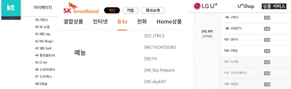 JTBC2, 올레TV-SK브로드밴드-LG유플러스 채널번호는? - 김효진 기자 - 톱스타뉴스