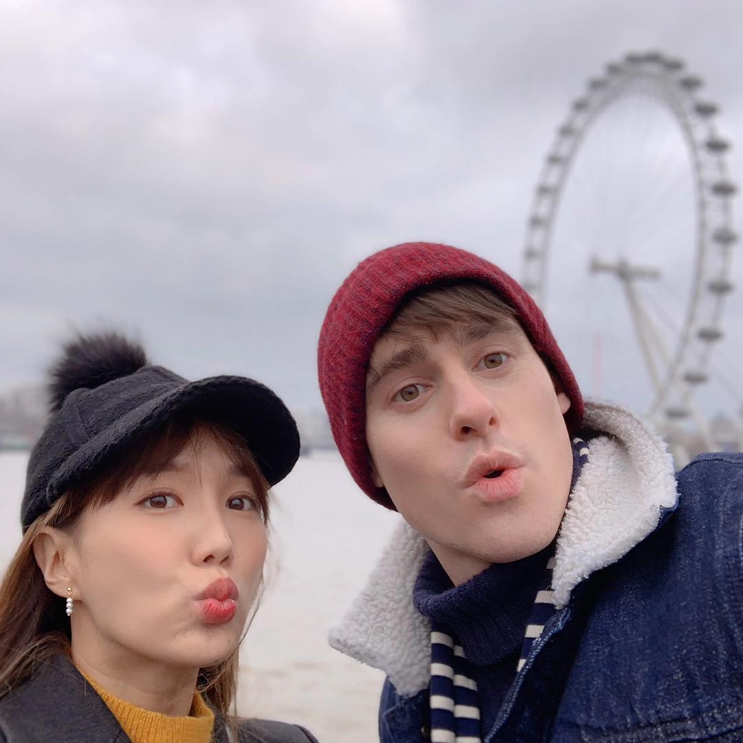 영국남자 조쉬♥국가비, 영화의 한 장면 같은 부부의 투 샷…‘이들의 나이 차이 및 국적은?’ - 김민성 기자 - 톱스타뉴스