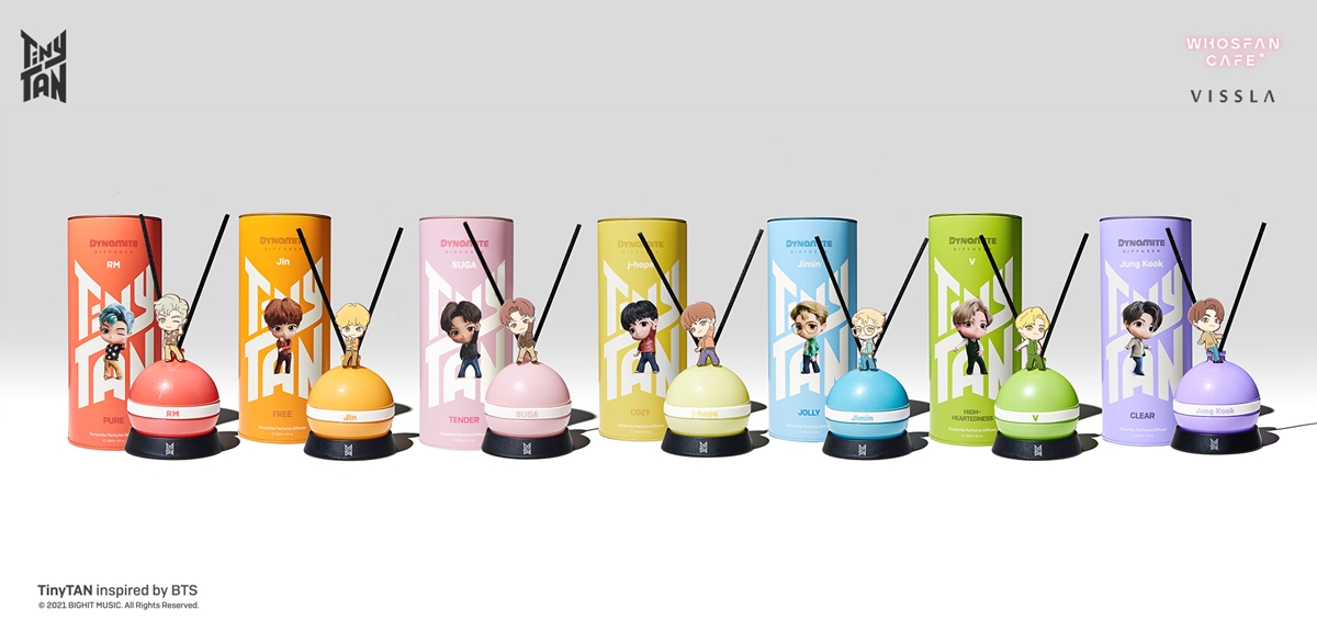 후즈팬 카페, 방탄소년단(BTS) 캐릭터 'TinyTAN Dynamite DIFFUSER (타이니탄 다이너마이트 디퓨저)’ POP-UP STORE 오픈 - 최소영 기자 ...