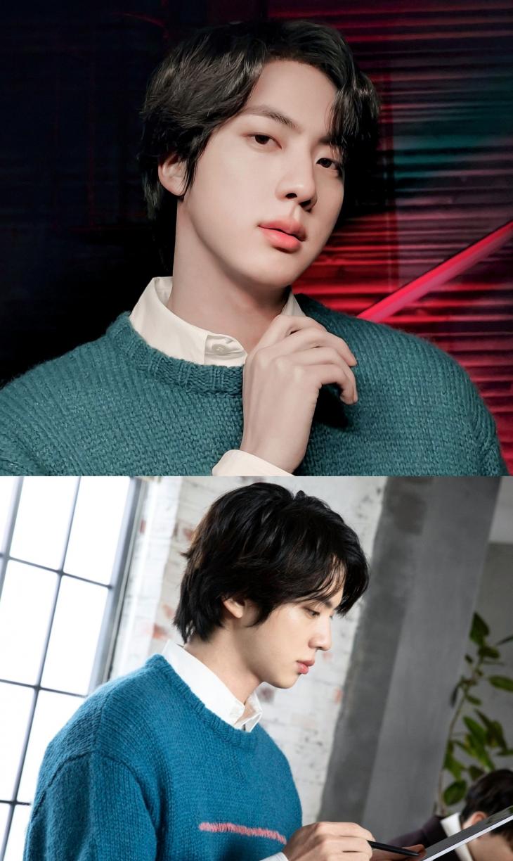 ″Jin is Visual King″ 방탄소년단 진, '따스한 햇살이 빚어낸 눈부신 비주얼' 삼성모바일 광고 촬영 영상 공개 ...