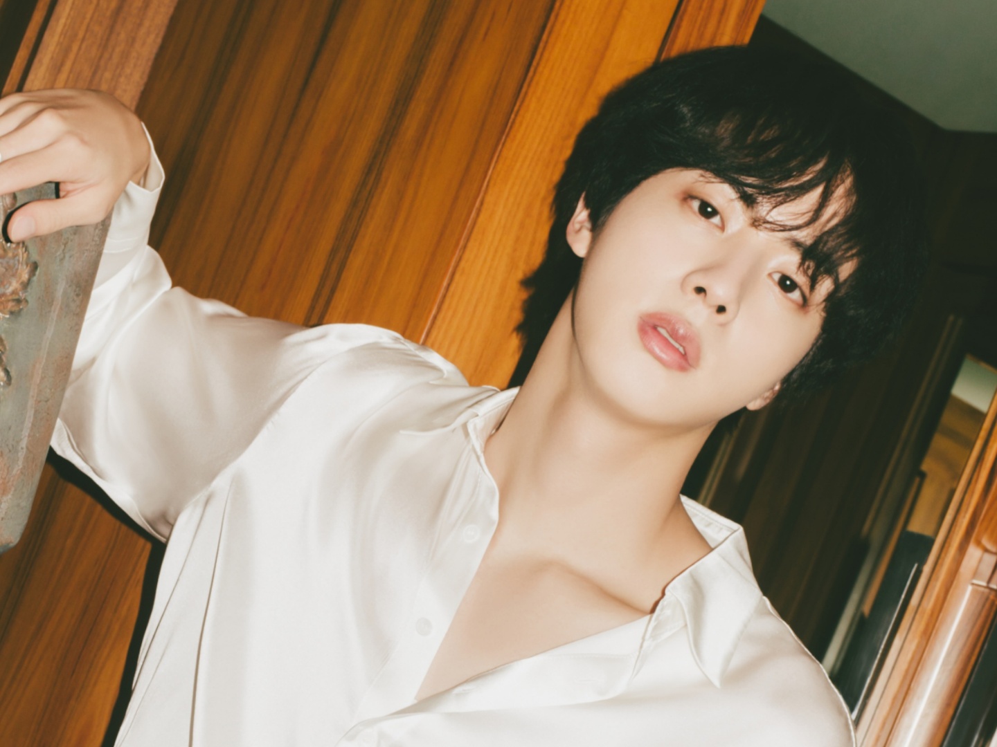 ″Jin is Visual King♥Beautiful Visuals″ 방탄소년단 진, '조각상 옆 더 눈부신 조각상' 몽환적인 ...