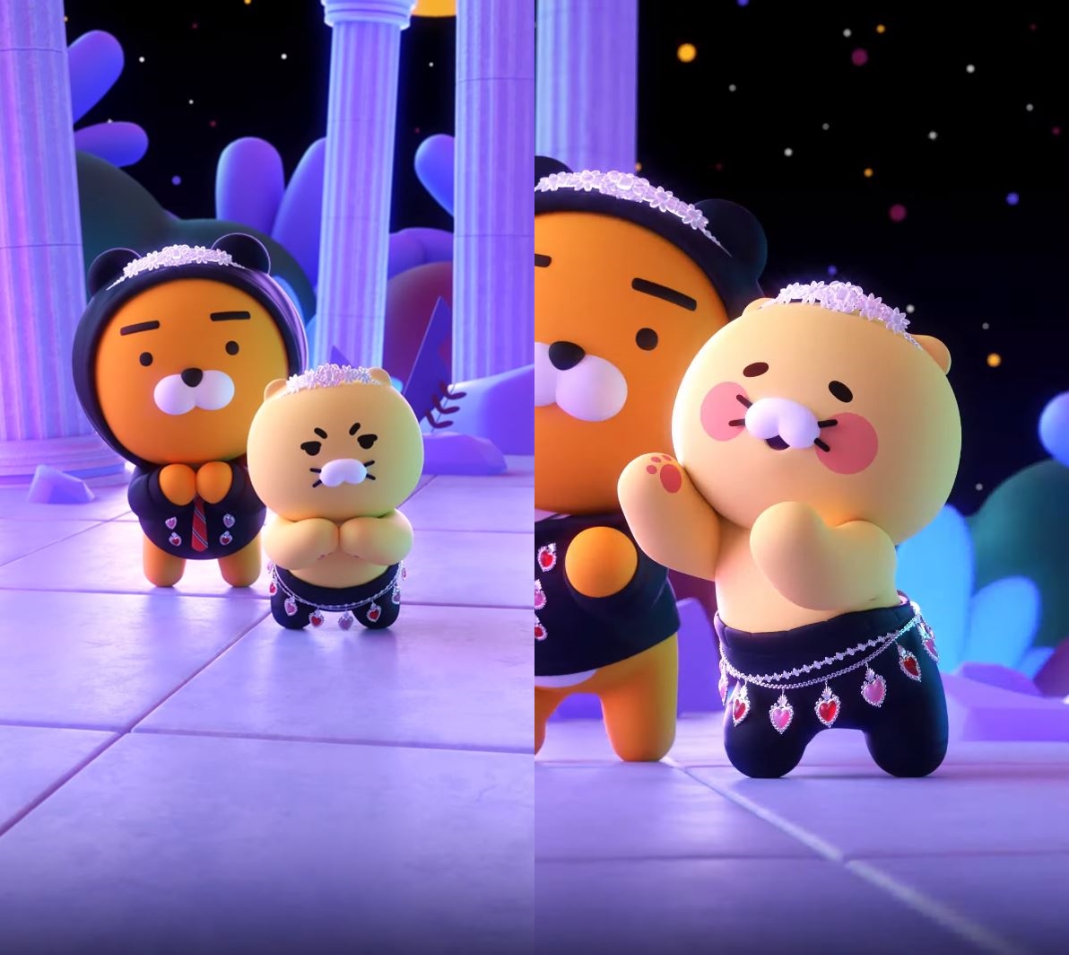 “원영이 표정 복붙” 카카오프렌즈 라이언-춘식, 아이브 ‘LOVE DIVE(러브 다이브)’ 커버 공개 - 오서린 기자 - 톱스타뉴스