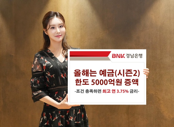 BNK경남은행 '올해는 예금' 판매한도 5000억원 증액 - 편집팀 기자 - 톱스타뉴스