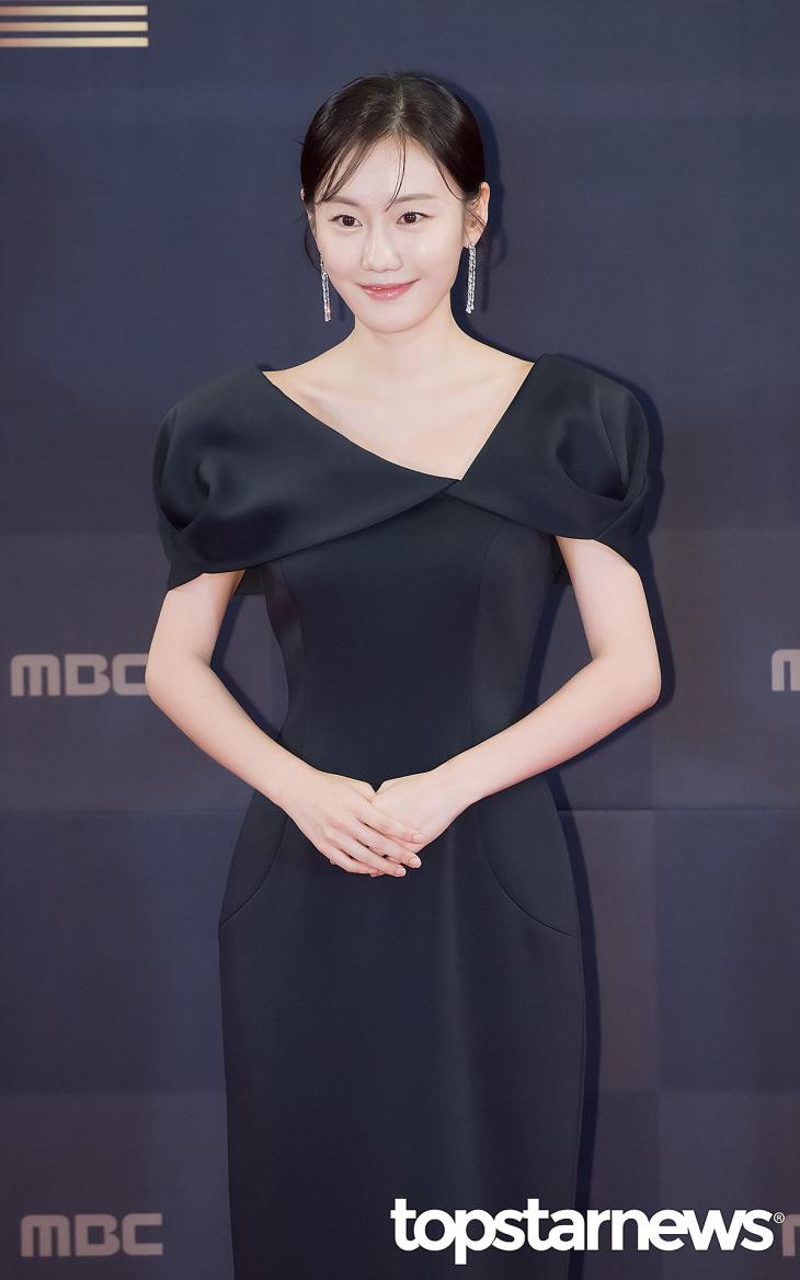 [HD포토] ‘닥터로이어’ 정민아, ‘수줍은 미소’ (2022MBC연기대상) - 최규석 기자 - 톱스타뉴스