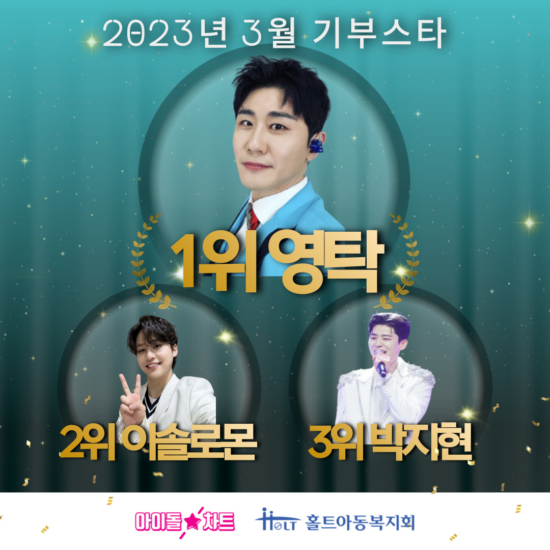 영탁, 아이돌차트 3월 기부 스타… 홀트아동복지회 후원금 전달 - 장지우 기자 - 톱스타뉴스