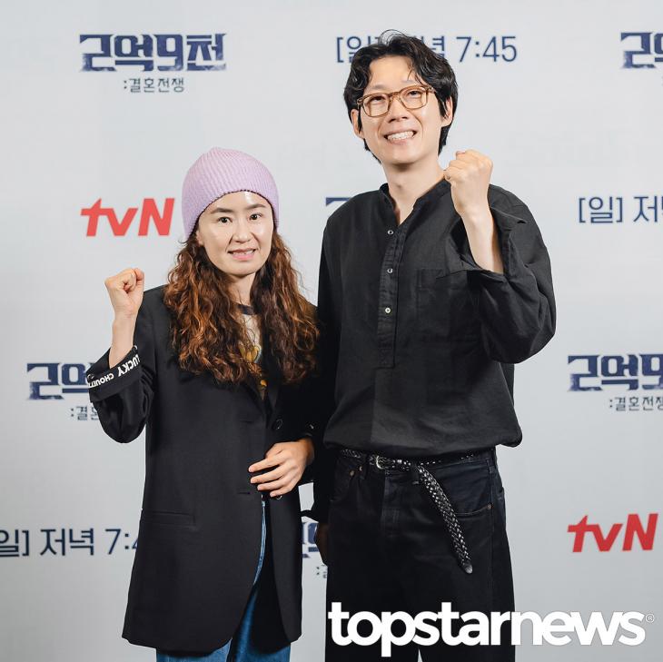 강숙경 작가-이원웅 PD, ‘강철부대와 피지컬100의 의기투합’ (2억 9천 기자간담회) [HD포토] - 최규석 기자 - 톱스타뉴스