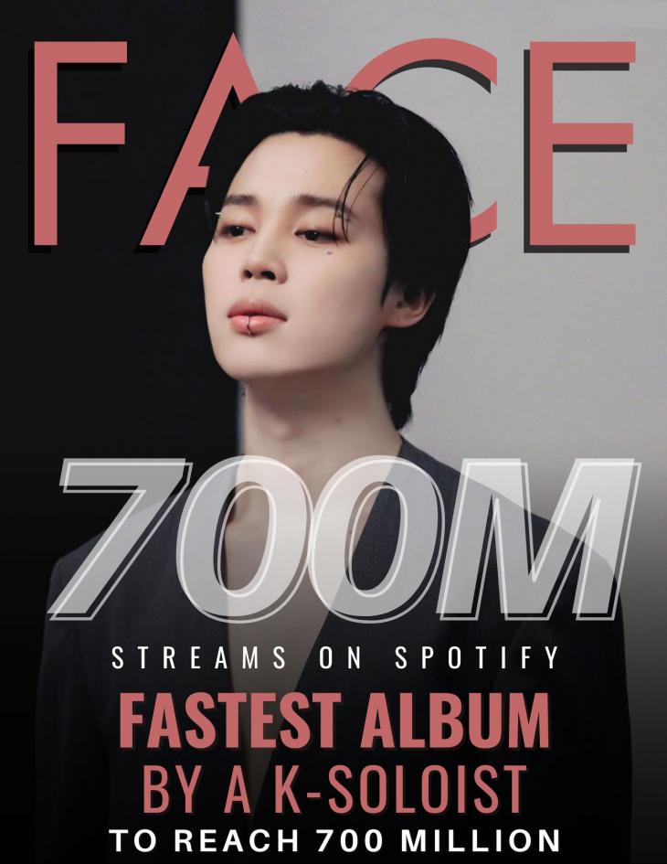 [bts News] 솔로온탑 방탄소년단 지민 페이스 스포티파이 韓 솔로 앨범 최단 7억 스트리밍 돌파 황선용 기자