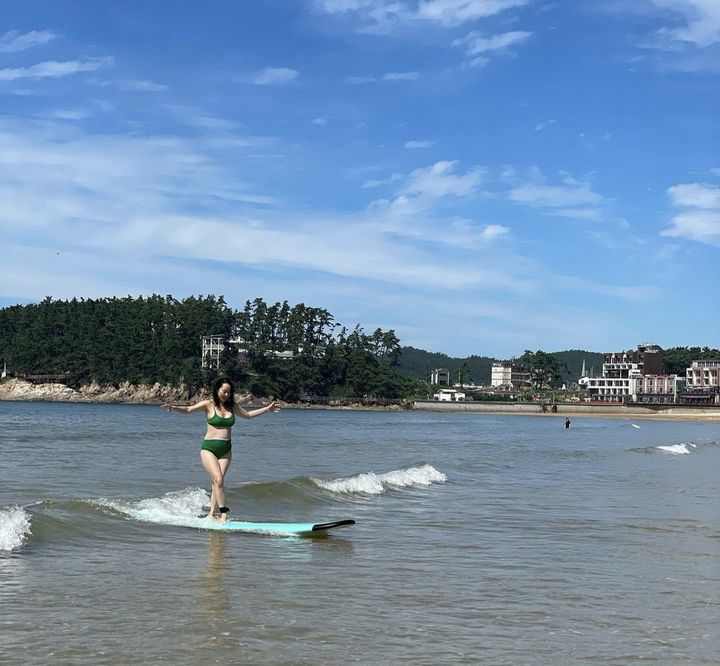 윤진서 과감한 비키니 입고 서핑 태교 임신 5개월 워터 테라피 편집팀 기자 톱스타뉴스