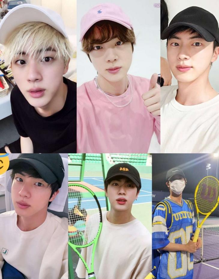 [BTS News] '우주 최강 비주얼' 방탄소년단 진, 볼캡이 잘 어울리는 아이돌 1위 '모자 패션 종결자' - 황선용 기자 - 톱스타뉴스