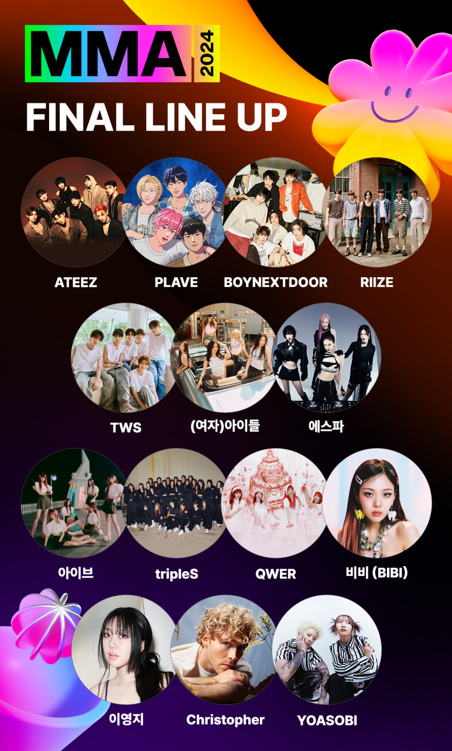 ‘2024 MMA’, 에스파→라이즈…최종 아티스트 라인업 공개 - 오서린 기자 - 톱스타뉴스