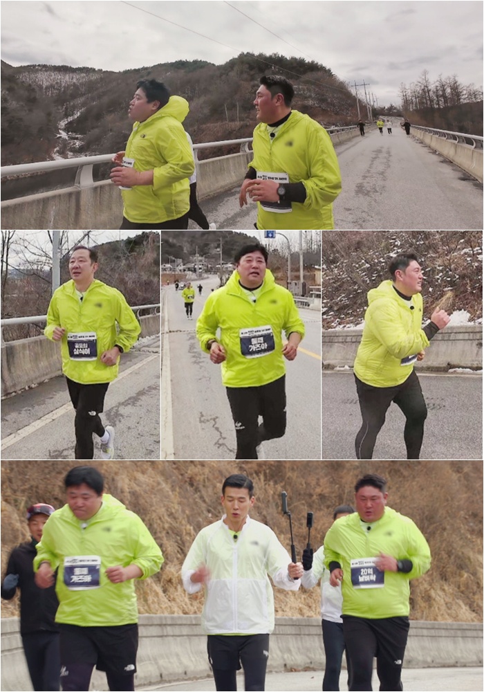 “질 수 없어”…허재·양준혁·최준석, ‘뛰어야 산다’ 꼴찌 3파전→운명의 마라톤 첫 레이스 - 김도형 기자 - 톱스타뉴스 - 엔터/방송