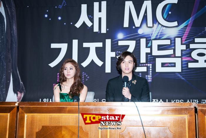 유이(UIE)-이장우, '뮤직뱅크 새MC 기자회견, 쑥스럽네요' - 최규석 기자 - 톱스타뉴스 - 엔터/가요