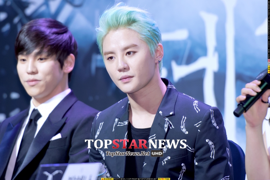 [현장리포트] ‘데스노트’ 제이와이제이(JYJ) 김준수, “염색 거의 다 해서 이제 할 색이 없다”…‘지금 컬러가 최고’ - 조혜진 기자 - 톱스타뉴스