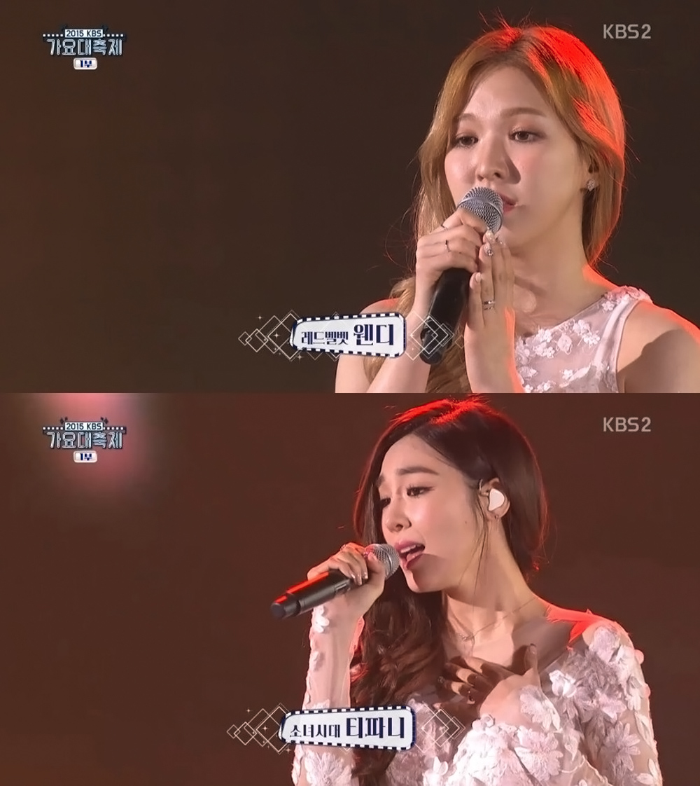 KBS ‘가요대축제’ 소녀시대 티파니-레드벨벳 웬디, 모든 어머니를 위한 ‘Dear.Mom’… ‘감동’ - 천지현 기자 - 톱스타뉴스