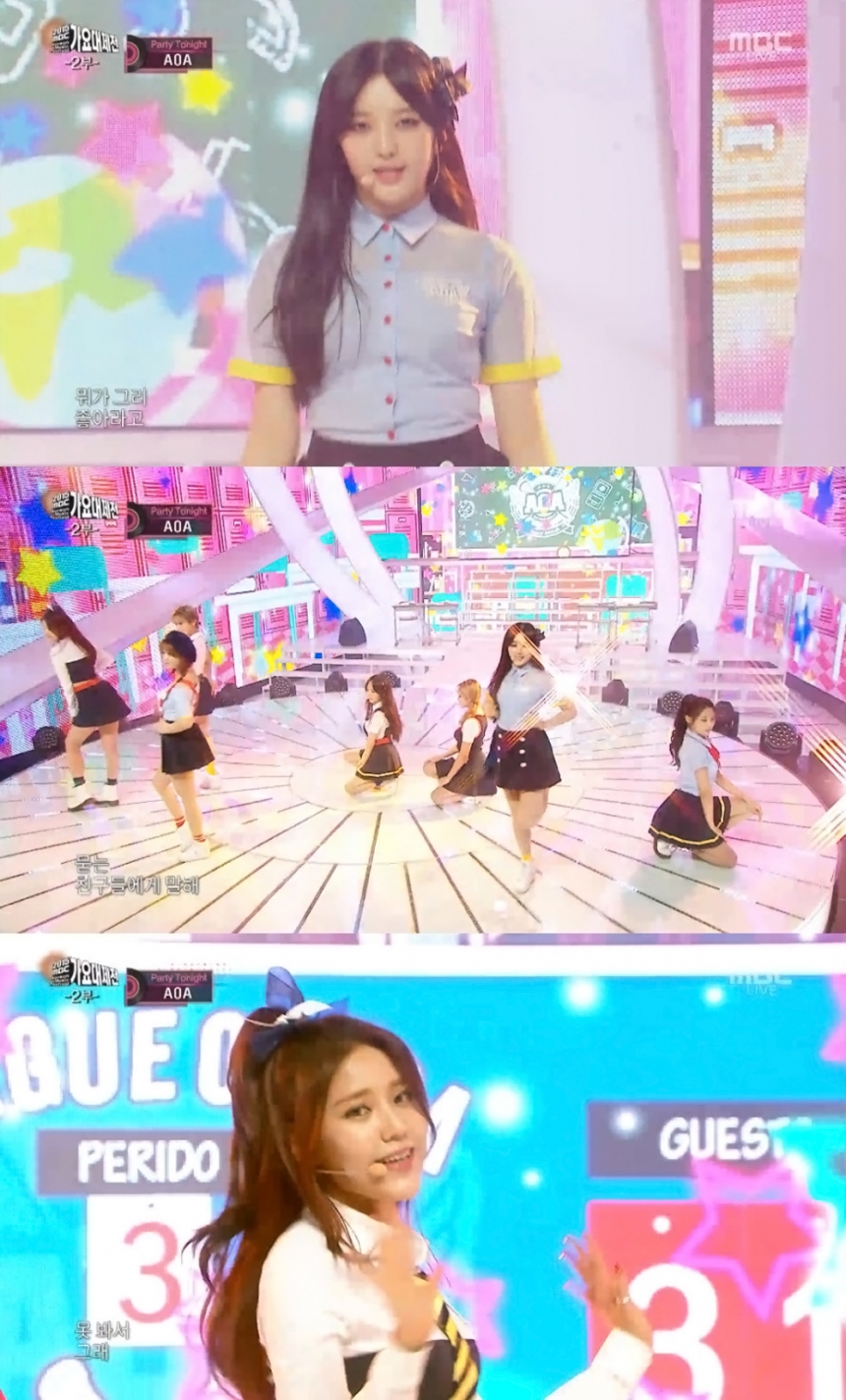 MBC ‘가요대제전’ AOA, 남심 흔드는 ‘심쿵해’ … ‘치명적 매력’ - 천지현 기자 - 톱스타뉴스