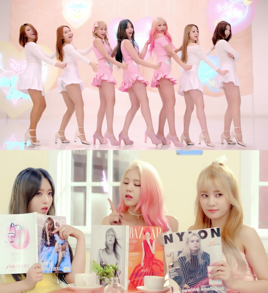 AOA 크림, 신곡 ‘질투 나요 BABY’ 음원 사이트 실시간 차트 상위권 올라 - 신미래 기자 - 톱스타뉴스