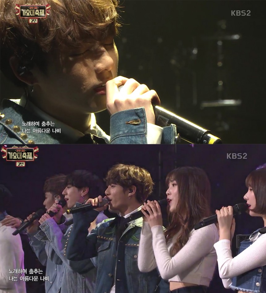 [예능리뷰] ‘2016 KBS 가요대축제’, 97년생 아이돌들의 20살 밴드 무대 공개…‘시선 집중’ - 이정범 기자 - 톱스타뉴스