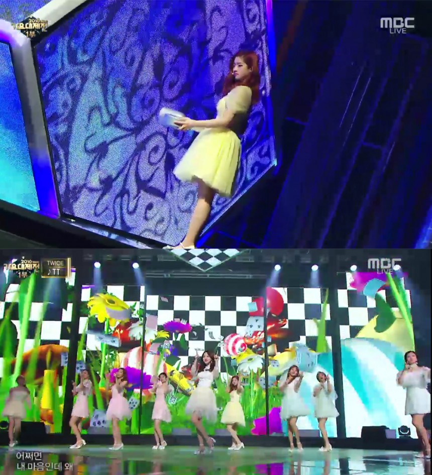 ‘2016 MBC 가요대제전’ 트와이스(TWICE), 남다른 상큼함과 여신 미모 발산 - 이정범 기자 - 톱스타뉴스